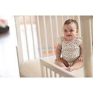 Naturepedic Organic Crib Mattress Sheet - Crib Fitted Sheet for Standard Crib Mattress - Soft and Breathable Cotton Crib Sheet - Ivory - 52"x28"