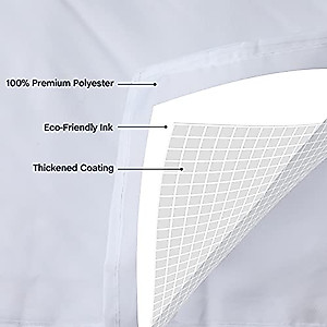 VEGA U Funny Fabric Shower Curtain for Bathroom, Cute Quote Bath Decor with Hooks, Hotel Quality, 72x72 Inch