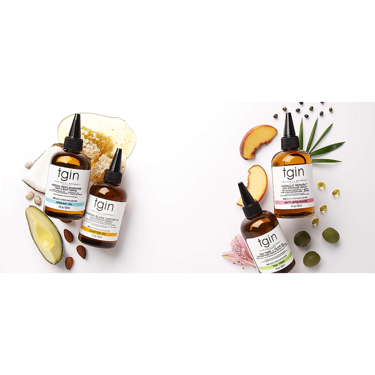 tgin Tea Tree + Olive Oil Detoxifying Dry Itchy Hair And Scalp Serum - Natural Hair - Scalp Oil - 4 Oz