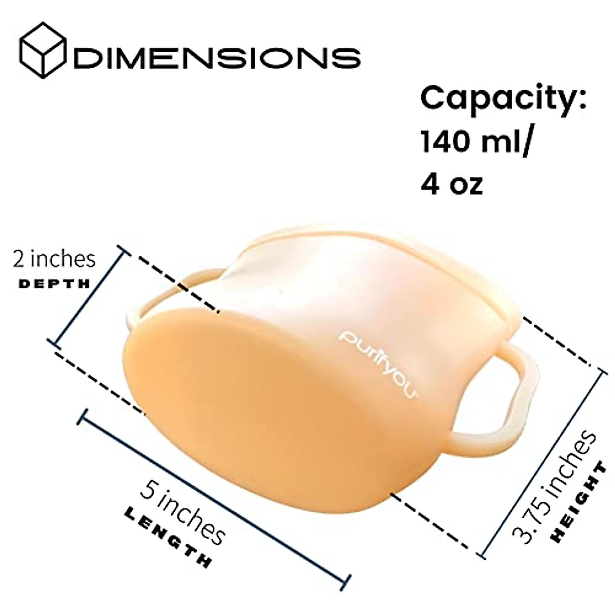 Platinum Silicone Reusable Snack Storage Bags | Snack Bags, Dual Purpose, 4 oz Set of 10, with Erasable Bag Marker, Freezer Storing Pouches 4 ounce | purifyou