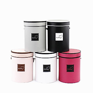 Gift Packaging Paper Box Decorating Round Pink Florist Box 1 Pcs