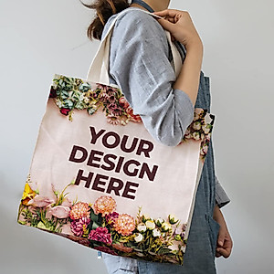 Eddany Foldable Canvas Tote Bag Customized Perzonalized
