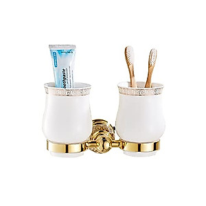 MOYOKOY High-end Atmospheric Gold Alloy Shelves Stainless Steel Bathroom Toiletries Rack