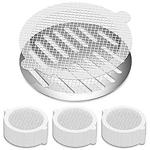 70 Pack Disposable Hair Catcher for Shower, Mckanti Disposable Hair Drain Catchers Hair Catcher Mesh Stickers for Bathroom, Washbasin, Bathtub, Kitchen