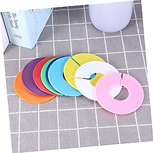 STOBAZA Size Rings for Clothing Racks 30 Pcs Market Size Store Clothing Size Circle Clothes Size Dividers Clothing Size