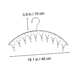 Alipis 4 Packs Drip Hanger Clothes Hanger Clothes Clips Laundry Drying Rack Laundry Hanger Windproof Socks Rack Clothespin