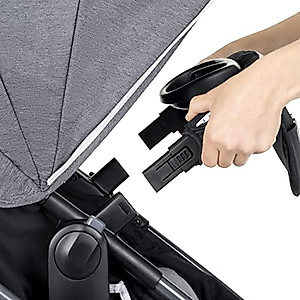 Evenflo Pivot Vizor Travel System with LiteMax Infant Car Seat (Chasse Black)