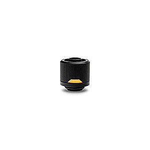 EKWB EK-Quantum Torque STC-10/16 Compression Fitting for Soft Tubing, 10/16mm (3/8" ID, 5/8" OD), Black