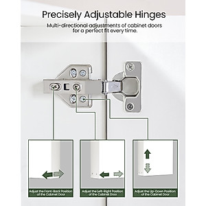 CHOEZON Bathroom Medicine Mirror Cabinet, Wall-Mounted Bathroom Vanity with Mirror, Bathroom Medicine Cabinet with Storage Function, Hanging Storage Cabinet, Adjustable Shelves, White