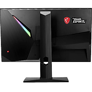 MSI 24.5” FHD (1920 x 1080) Non-glare with Super Narrow Bezel 240Hz 1ms 16:9 HDMI/DP/USB Height Adjustment G-Sync Compatible IPS Gaming Monitor (OPTIX MAG251RX),Black