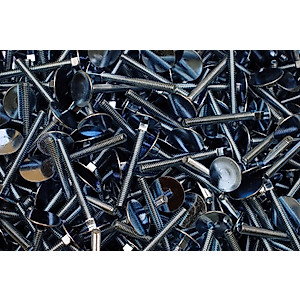 (100) Flat Elevator Bolt 1/4-20 x 2-1/2 Flush Mount Zinc Plated