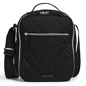 Vera Bradley Women's Women's Performance Twill Deluxe Lunch Bunch Lunch Bag, Black, One Size