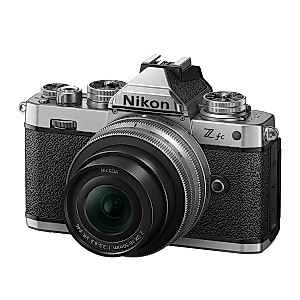 Nikon Z fc DX-Format Mirrorless Camera with NIKKOR Z DX 16-50mm f/3.5-6.3 VR Lens, Silver with FTZ II Mount Adapter