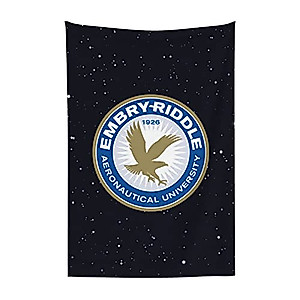 Embry-Riddle Aeronautical University Flannel Throw Blanket, 40x60 Inches Soft Blanket for Couch, Cozy, Warm ，All Season.