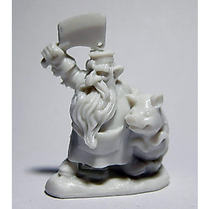 REAPER Miniatures Dwarf Butcher #77460 Bones Plastic D&D RPG Mini Figure