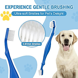 VVHOMIFE Comfort Grip Canine Toothbrush for Large Dogs - Ergonomically Designed for Easy Dental Care for Large Dogs Dog Dental Cleaning - L