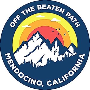 Mendocino California Vinyl Decal Sticker Path Design 2 Inch