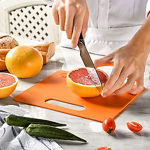 linoroso Paring Knife 3.5 inch Small Kitchen Knife with Dishwasher Safe Plastic Cutting Boards for Kitchen, Sharp Forged German Carbon Stainless Steel Fruit Knife with Defrosting Tray Set of 3