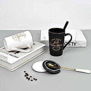 House Warming Presents for New Home, New Home Gifts for Home, New Home New Adventure Coffee Mug Set, Housewarming Gifts for Women Guys Couple, First Home Gifts, New Home Gift Ideas, Couple Gifts 14 Oz