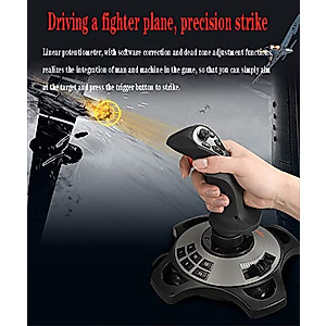 PXN Flight simulator controls 2113 pc flight joystick controls with Vibration Function and Throttle Controls Wired Flight Stick for PC Windows XP/VISTA/7/8/10/Computer/Laptop(PC only)
