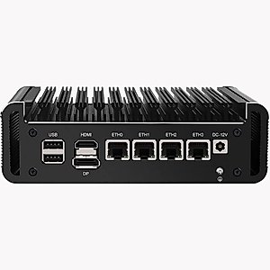 6 Ports Firewall Micro Appliance, Mini PC Intel Quad Celeron N5105, Inter i226-V LAN, DDR4 RAM, AES-NI, Router PC, VPN, NO RAM NO SSD