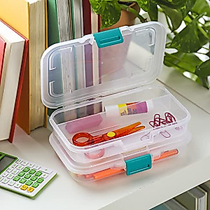 Sterilite Divided Box Small Storage, Clear