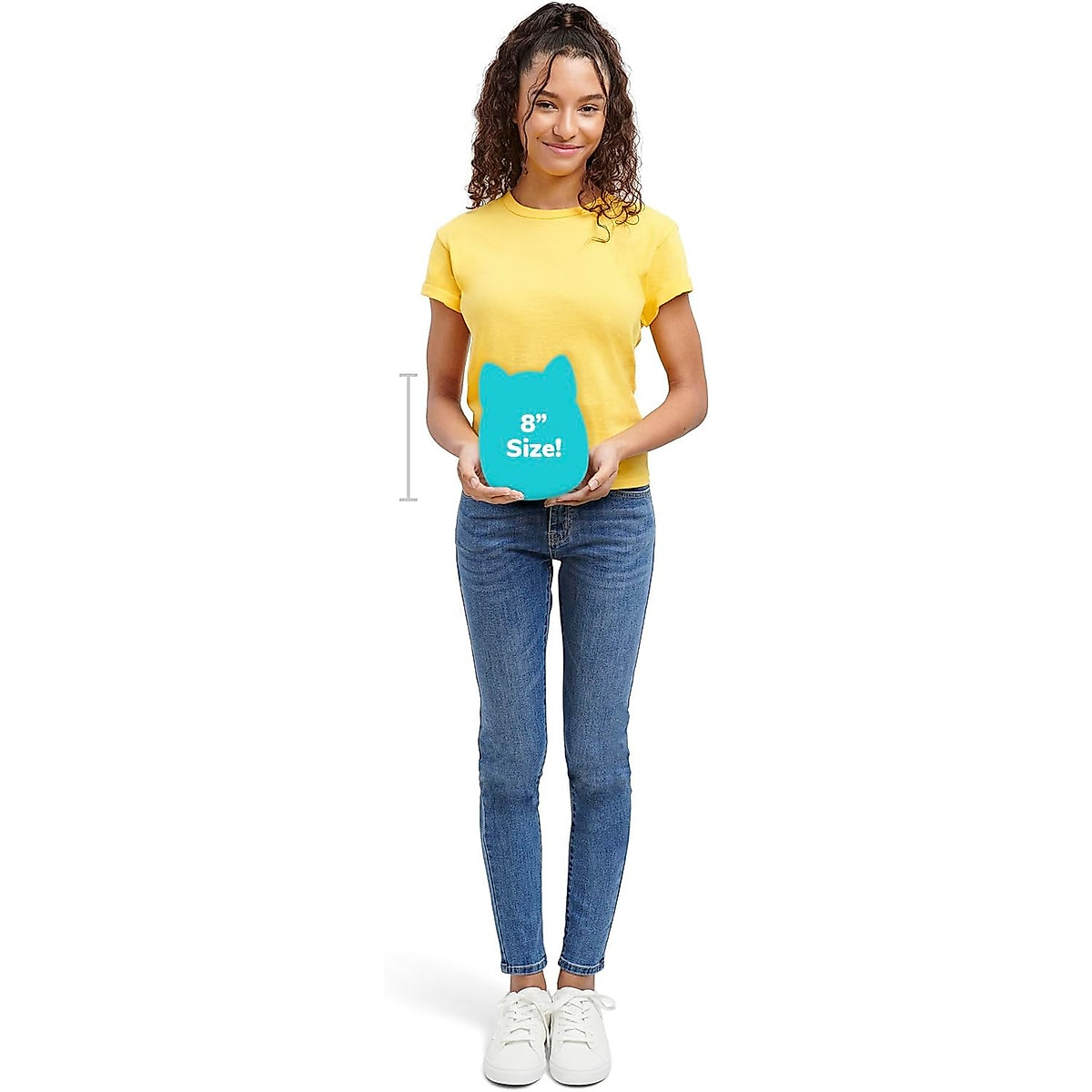 Squishmallows Original 8-Inch Felexine The Rainbow Fox - Official Jazwares Valentine's Day Plush - Collectible Soft & Squishy Fox Stuffed Animal Toy - Add to Your Squad - Gift for Kids, Girls & Boys