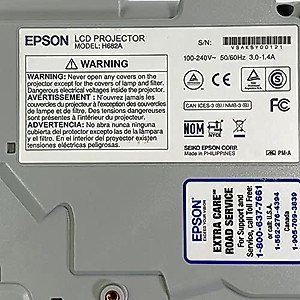 Epson V11H682020 LCD Projector, PowerLite 965H,White