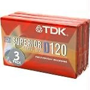 Tdk 120 Minute, Normal Bias Audiocassette - 3 Pack D120