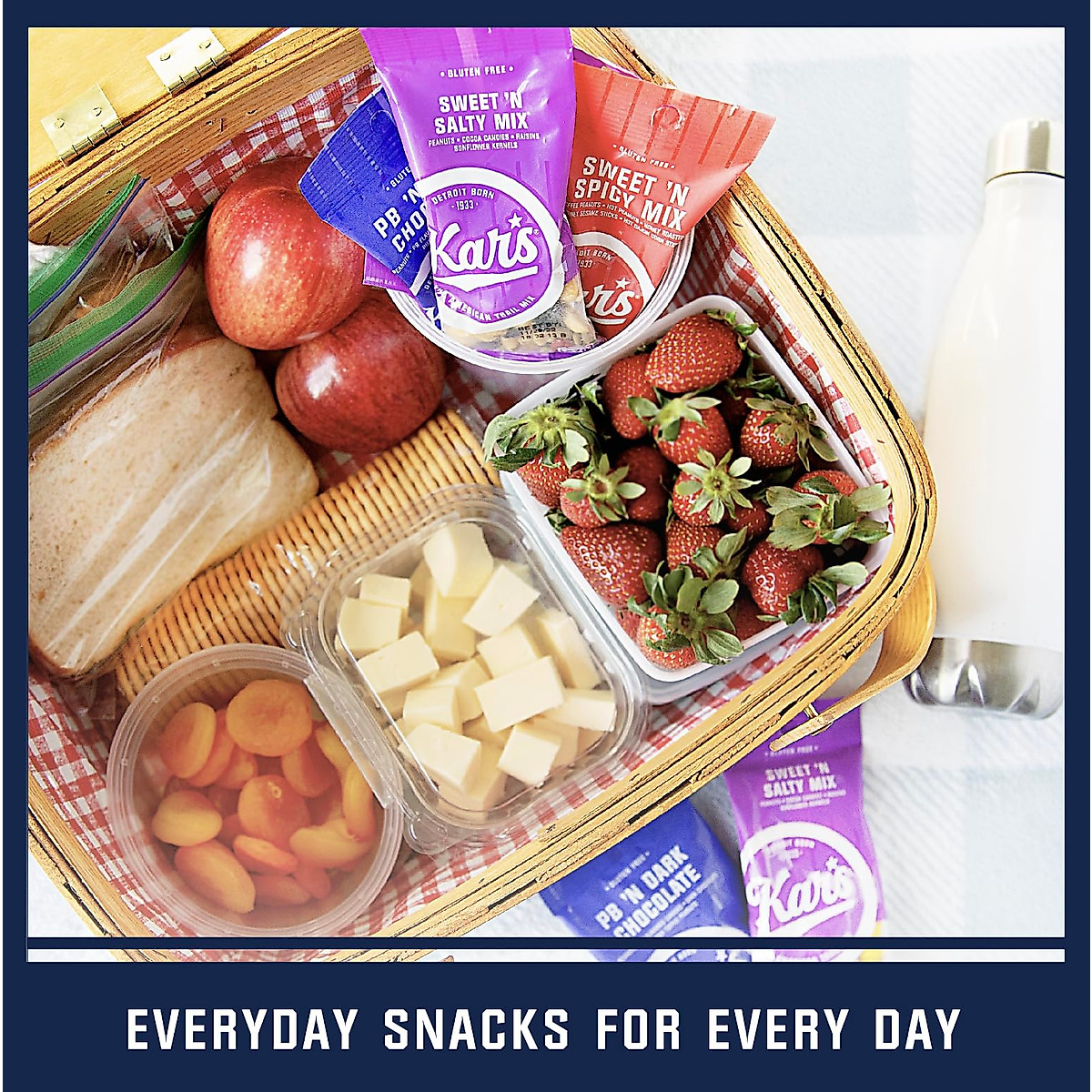 Kar’s Nuts Tropical Fruit ‘N Nut Trail Mix, 5.5 oz Snack Mix – Bulk Pack of 12, Gluten-Free Snacks