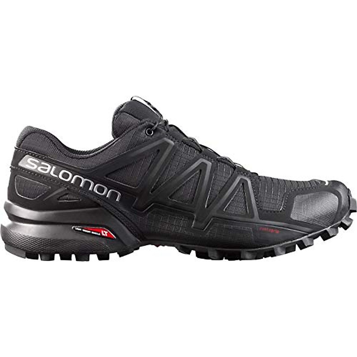Salomon Men's Speedcross 4 Trail Running, Black/Black/Black Metallic, 10.5