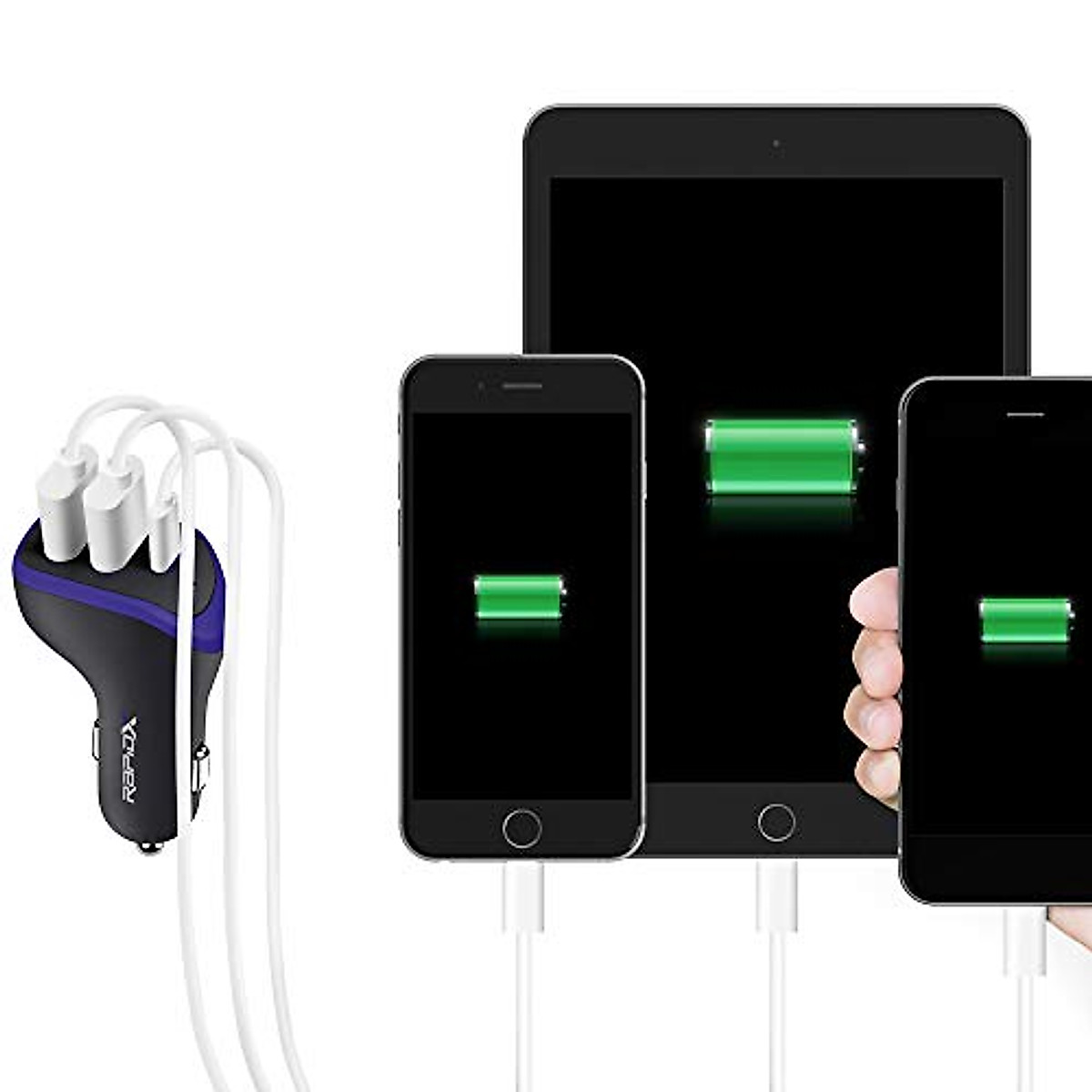 X3PD 3 USB Port 35W Compact Car Charger Including a Fast 18W USB C PD for Fast Charging iPhone 14 13 12 11 Plus Pro Max iPad Samsung Galaxy Note 20 10 S21 20 Google Pixel