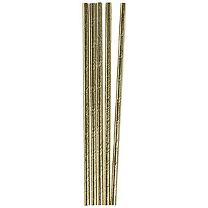 Kikkerland Paper Straws (Set of 144) Gold