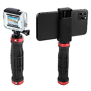 Camera Handle Grip Mount, ChromLives 1/4'' Camera Stabilizer, DSLR Top Handheld Grip with 1/4'' Male Screw for Digital Video Camera Camcorder Action Camera LED Video Light Smartphone 2Pack