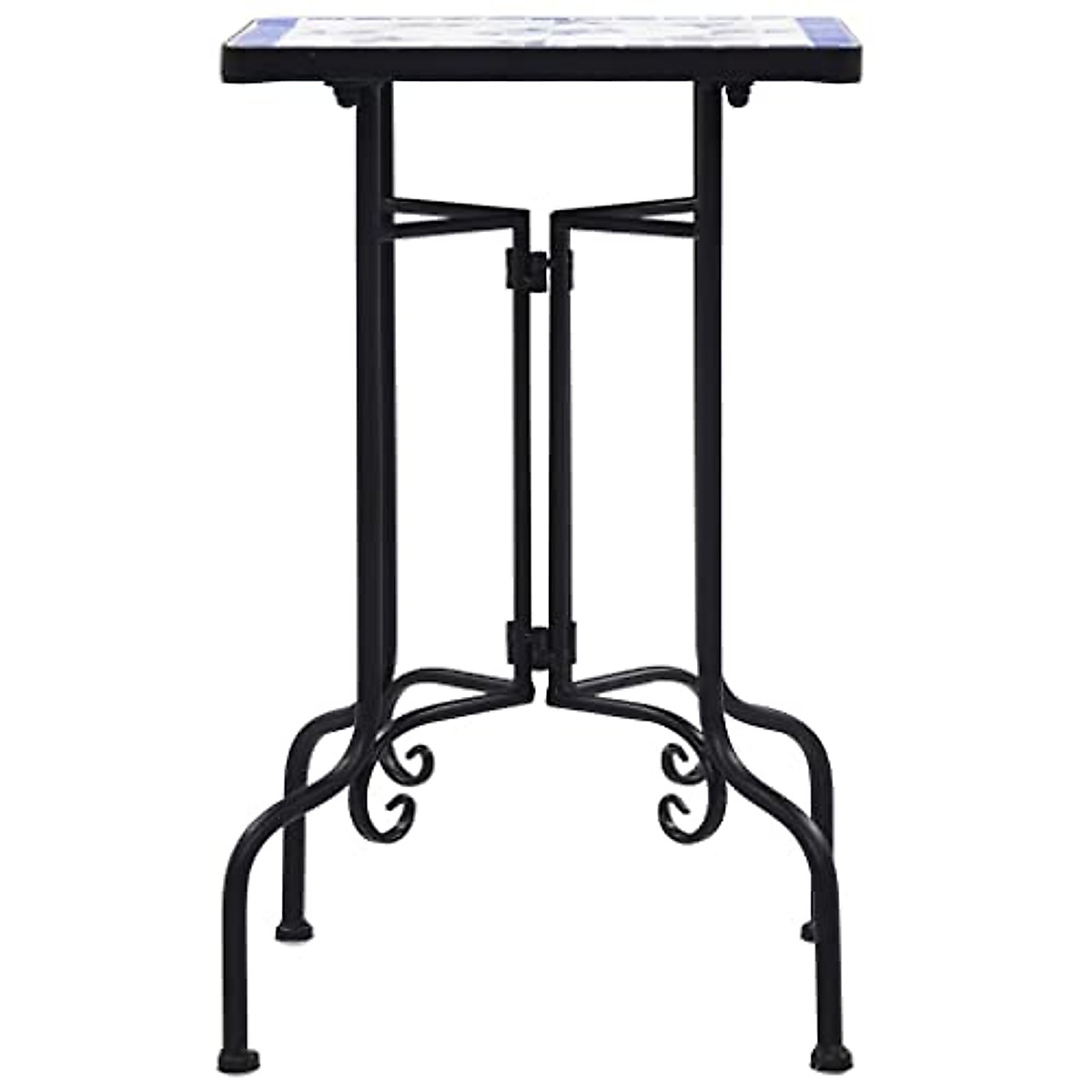 ZQQLVOO Mosaic Side Table,Plant Stand,Plant Rack,Plant Display Stand,Multi-Purpose Plant Stand,Flower Stands,For Backyard,Garden, Balcony,Terrace,Blue and White Ceramic