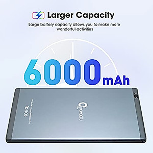 Tablet 10.1 Inch,Android 11 Tablets with 5G+WiFi6,3GB RAM 32GB ROM Storage,1280x800 IPS HD Glass Touchscreen,Quad-Core Processor,5MP+8MP Camera,Bluetooth5.0,6000mAh Battery,Metal Body((Silver)
