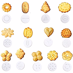 FRJ Transparent multi-function cookie pressure spray gun kit with 13 discs and 6 icing tips, perfect for DIY cookie making and cake frosting decoration