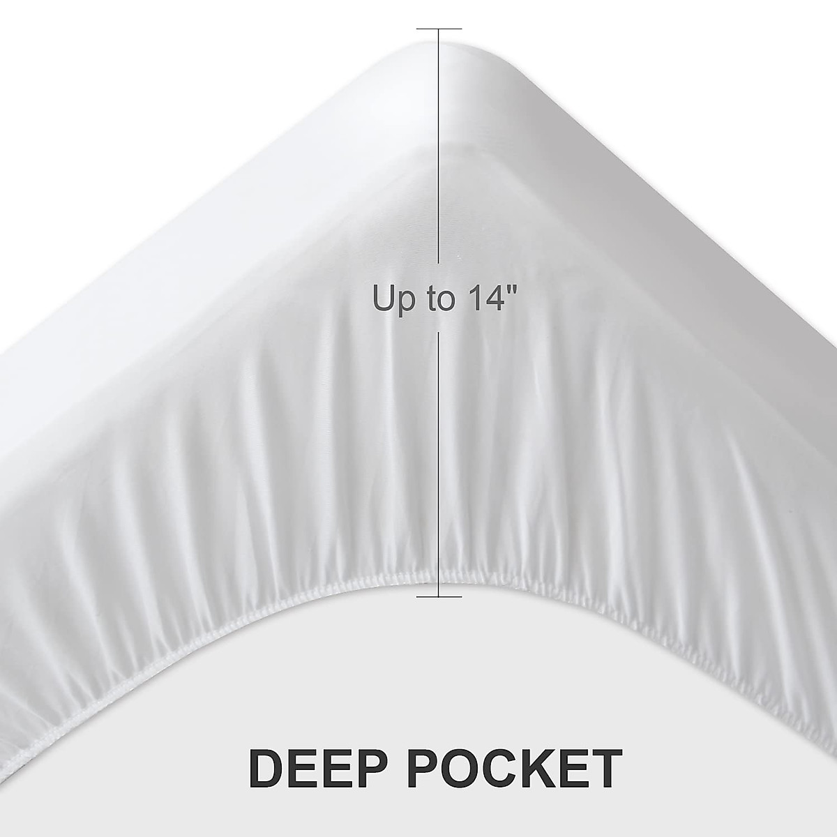 Full Size Mattress Protector Waterproof, Breathable & Noiseless Full Mattress Pad Cover Quilted Fitted with Deep Pocket Strethes up to 14" Depth (54"x 75")