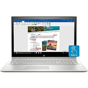 HP Envy 17m - 17.3" FHD Touch - i7-8550u - NVIDIA MX150 (2GB) - 12GB RAM - 1TB HDD - Silver