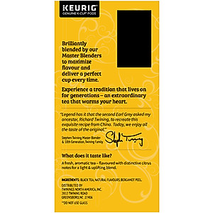 Twinings Earl Grey Tea Keurig K-Cup Pods (48 Count)