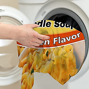 Funny Ramen Noodle Blanket - Plush Lightweight Fuzzy Food Throw for Ramen Lovers - Chicken Flavor, 40"x50"