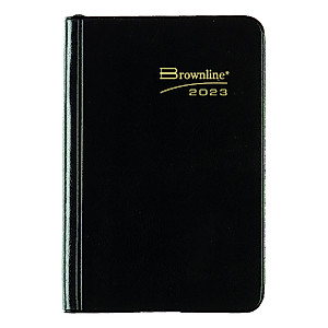 Brownline 2023 Essential Weekly Pocket Planner, 12 Months, January to December, Perfect Binding, 4" x 2.625", Assorted Colors (CB404.ASX-23)