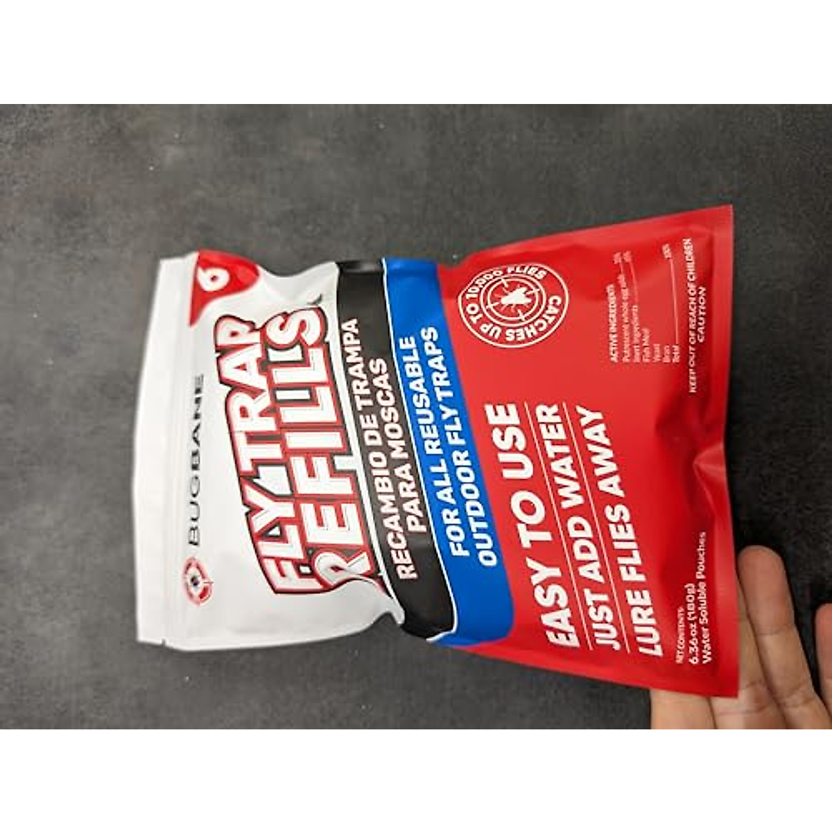 Fly Trap Bait Refills 3x30g. Natural Fly Magnet Bait Refill for All Reusable Outdoor Fly Traps. Fly Bait Refill Packets Fly Attractant Fly Bait Granules. Fly Trap Attractant