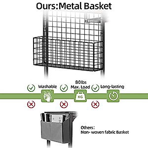 Pamray Small White Computer Desk with Outlets Built-in, Home Work Office Computer Table with Under Desk Cable Management for Study and Writing