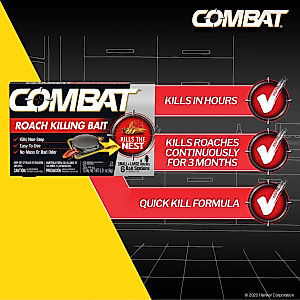 Combat Roach Killing Bait Stations for Small and Large Roaches, 6 Count (Pack of 1)
