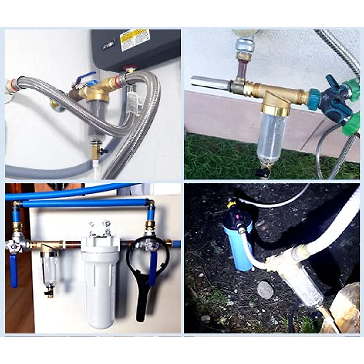 Turboyhood 50 Micron Sediment Filter, Sediment Filters For Well Water,Sediment Water Filter,Spin Down Water Filter, Whole House Water Filters for Well Water,Washing Machine Water Filter BPA Free