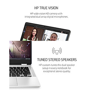 HP Chromebook x360 14a Laptop - Dual Core Intel Celeron N4020 - 4 GB RAM - 32 GB eMMC Storage - 14-inch HD Touchscreen - Google Chrome OS - Lightweight and Long Battery Life (14a-ca0010nr, 2020)