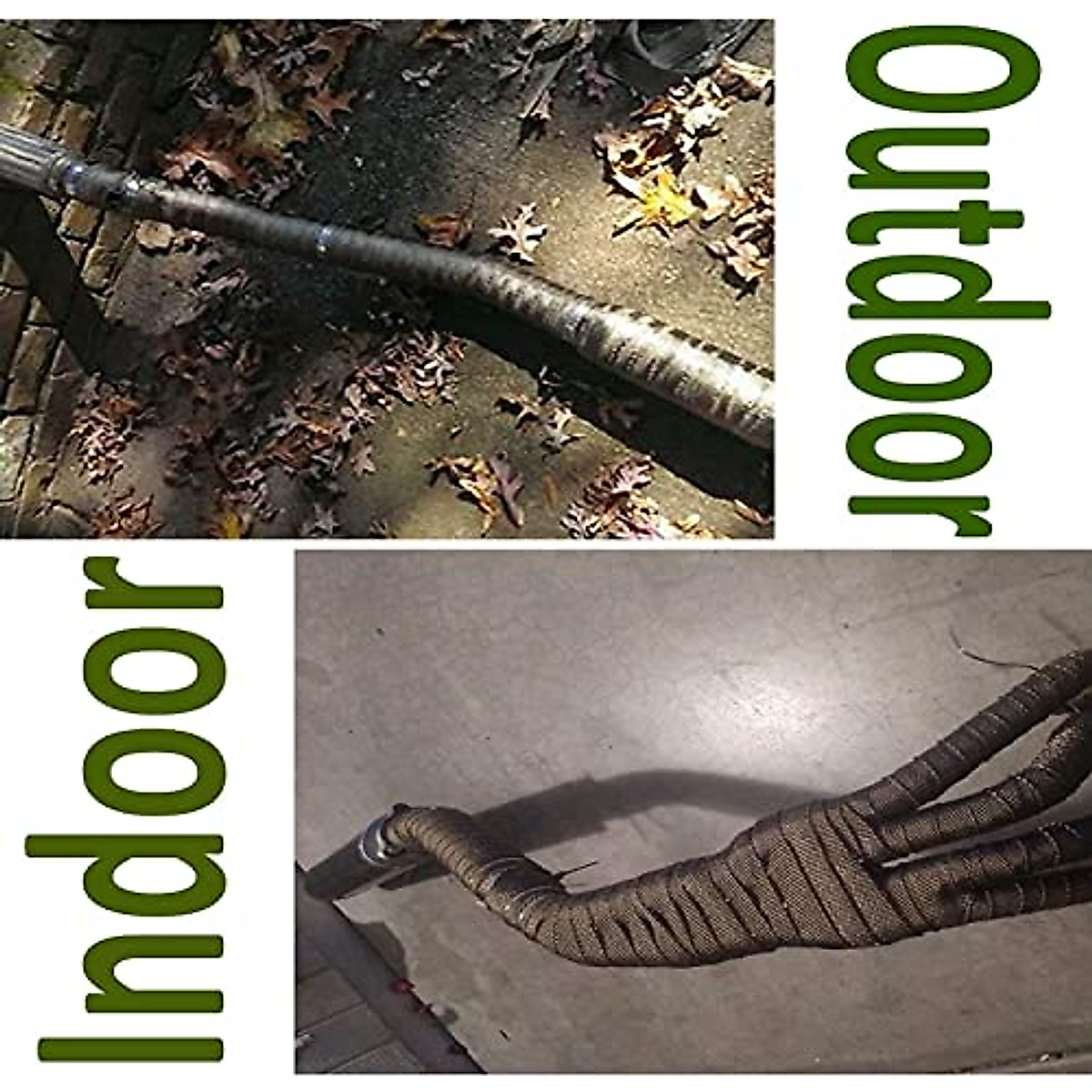 Arespark Titanium Exhaust Heat Wrap, 2 Roll 2'' x 50' Thermal Heat Tape with 24pcs Stainless Steel Cable Ties, Basalt Fiber Heat Shield Tape for Motorcycles Cars