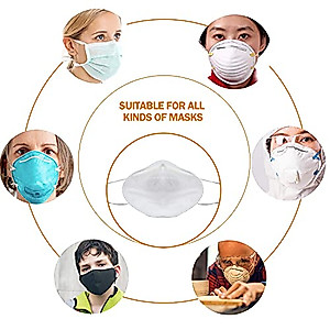 Sponge Anti-Fog Nose Bridge Pads Seal Nose Cushion Memory Foam Nose Pads Self-Adhesive Protection Strip Nose Pad for Mask 50 PCS Black