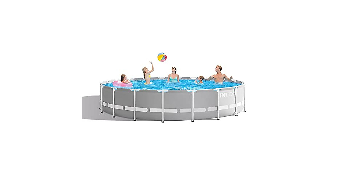 Intex 20ft x 52in Above Ground Pool Set | Pump, Ladder, Cover